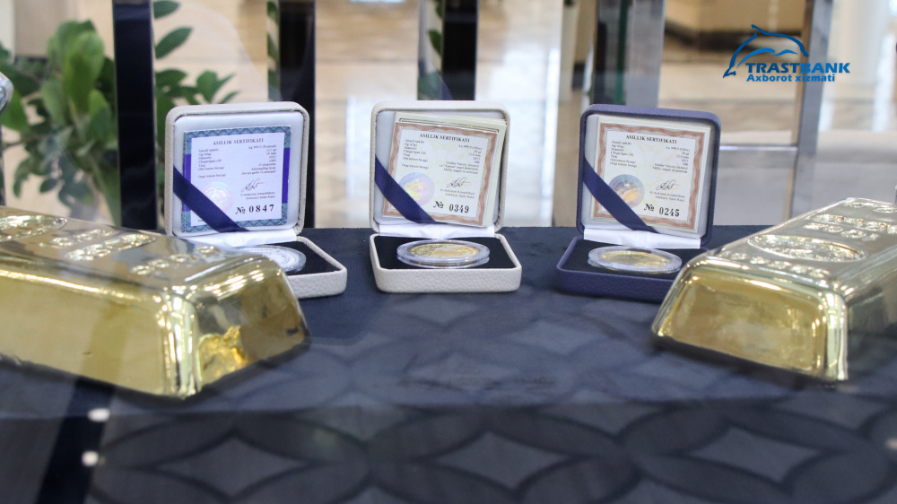 “Trastbank”dan oltin quyma va esdalik tangalarini xarid qiling! - «Trastbank» XAB